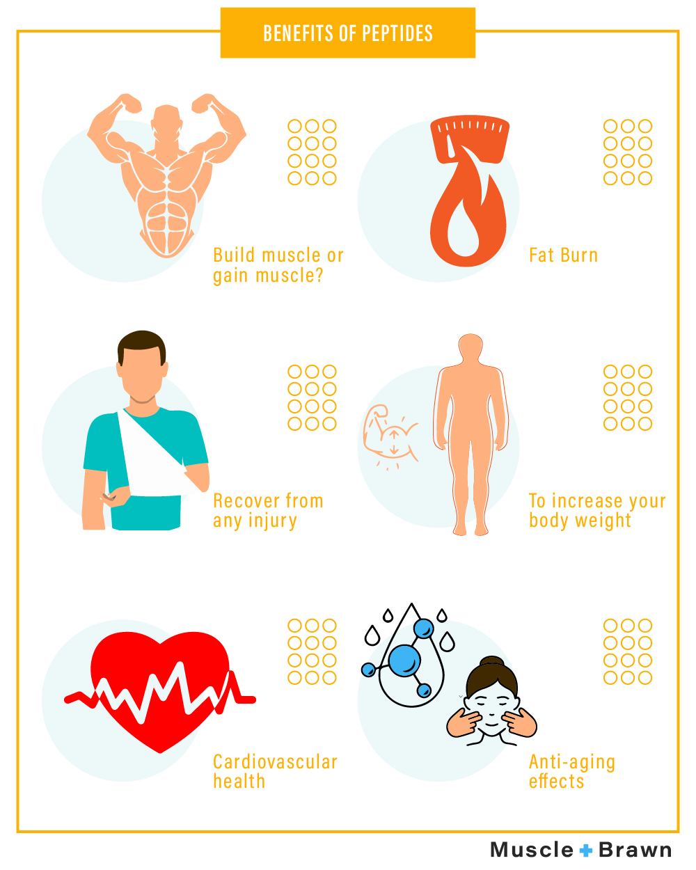 5 Safest Peptides For Muscle Gain + Weight Loss